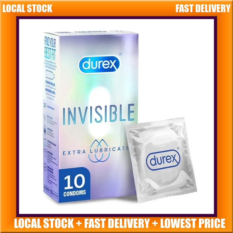 Durex Invisible Extra Lubricated Condoms (10's) Condom | Shopee Singapore