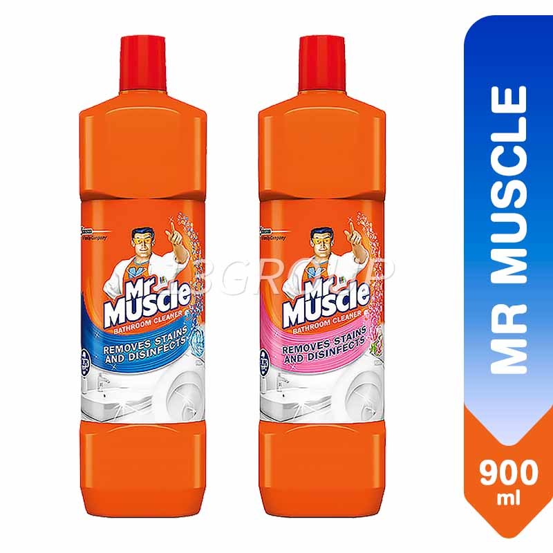 Mr Muscle Bathroom Cleaner / Powerful Stain Remover Soap Scums, 900ml ...
