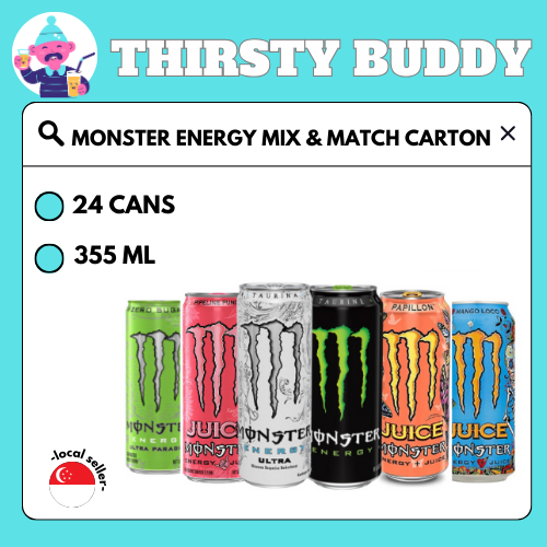 [Bulk | Wholesale Price!]Monster Energy Series (24 x 335ml) | Shopee ...