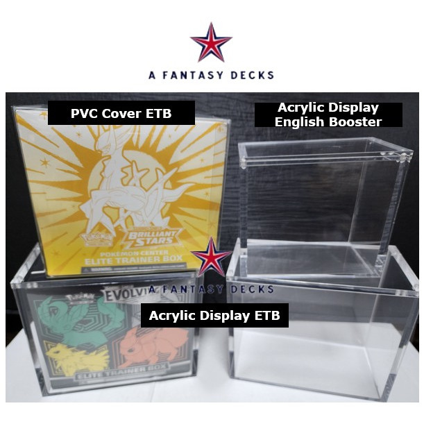 Acrylic Display Case Pokemon ETB and English Booster PVC Cover ...