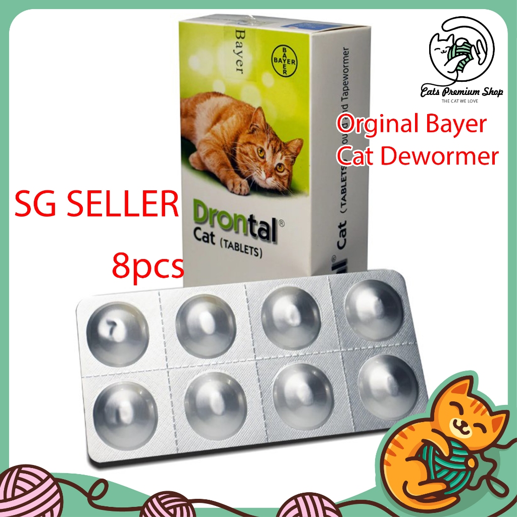 Exp Nov2027 SG Local Bayer Cat Dewormer Cat Anthelmintic Tablet For ...