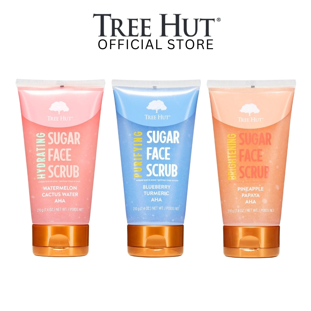 Tree Hut Sugar Face Scrub Hydrating Watermelon/ Purifying Blueberry ...