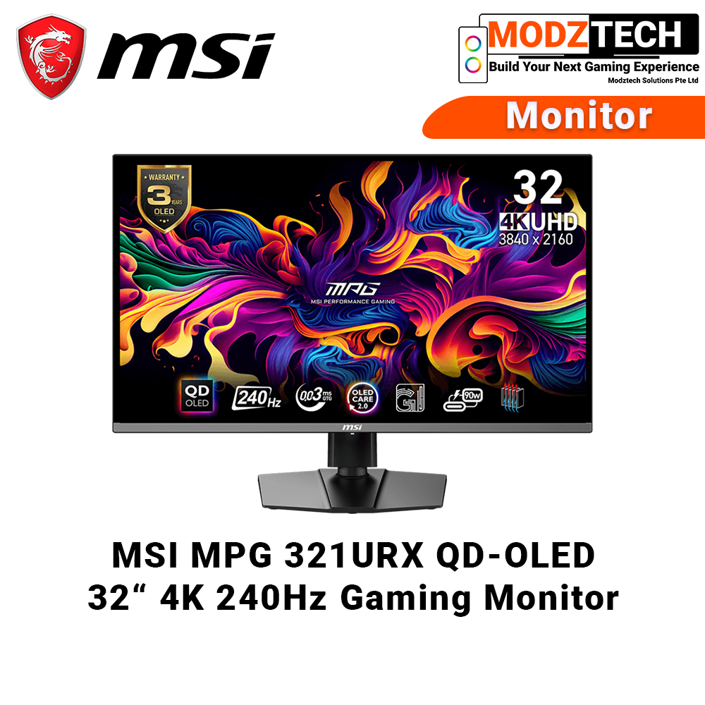 MSI MPG 321URX QD-OLED 32" 4K 240Hz Gaming Monitor | Shopee Singapore