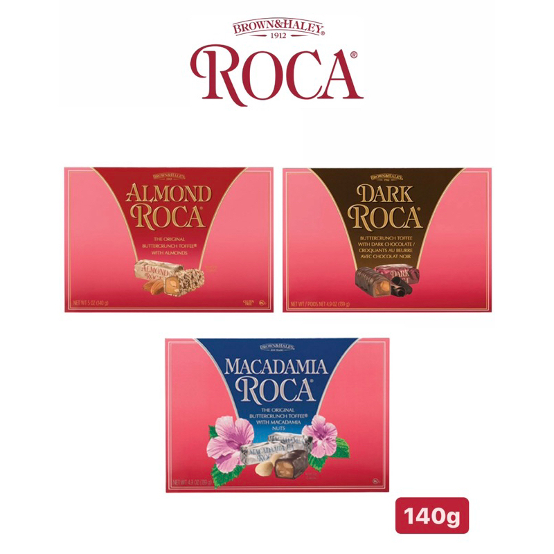 ROCA Brown & Haley Gift Box, Chocolate Caramel Buttercrunch Toffee with ...