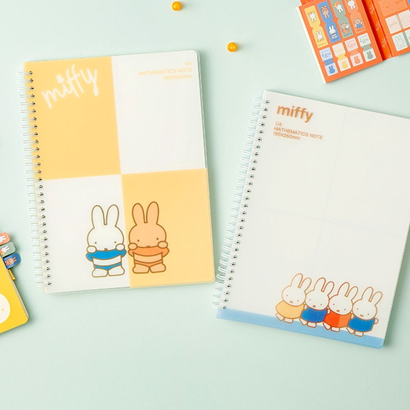 [LAST STOCK] Miffy A4 PP Hard Cover Spiral Quarter Notebook Spring ...
