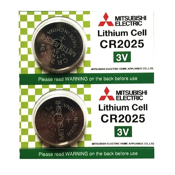 [SG] Mitsubishi CR2025 Lithium Cell Button Battery (2 Pieces) | Shopee ...