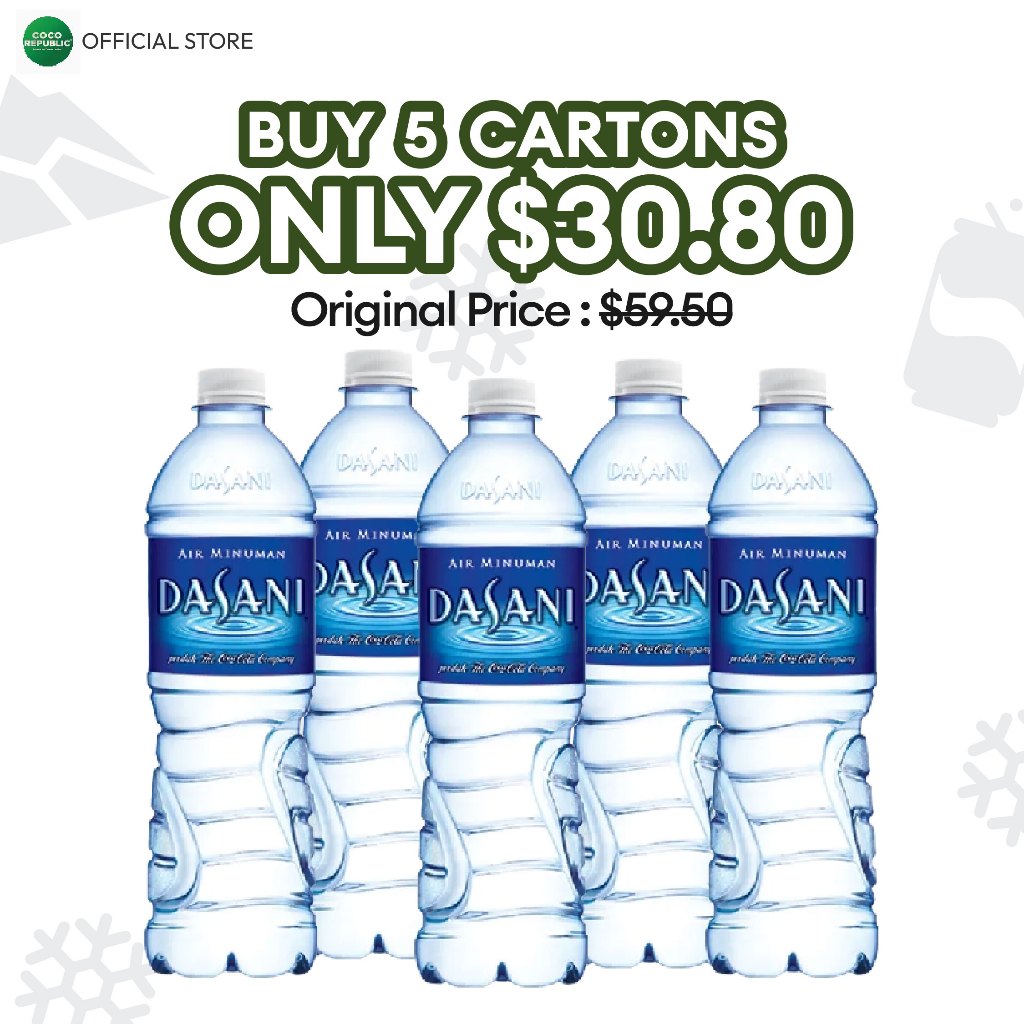 Dasani Drinking Water (1.5L x 12 Bottles / 600ml x 24 Bottles) | Shopee ...