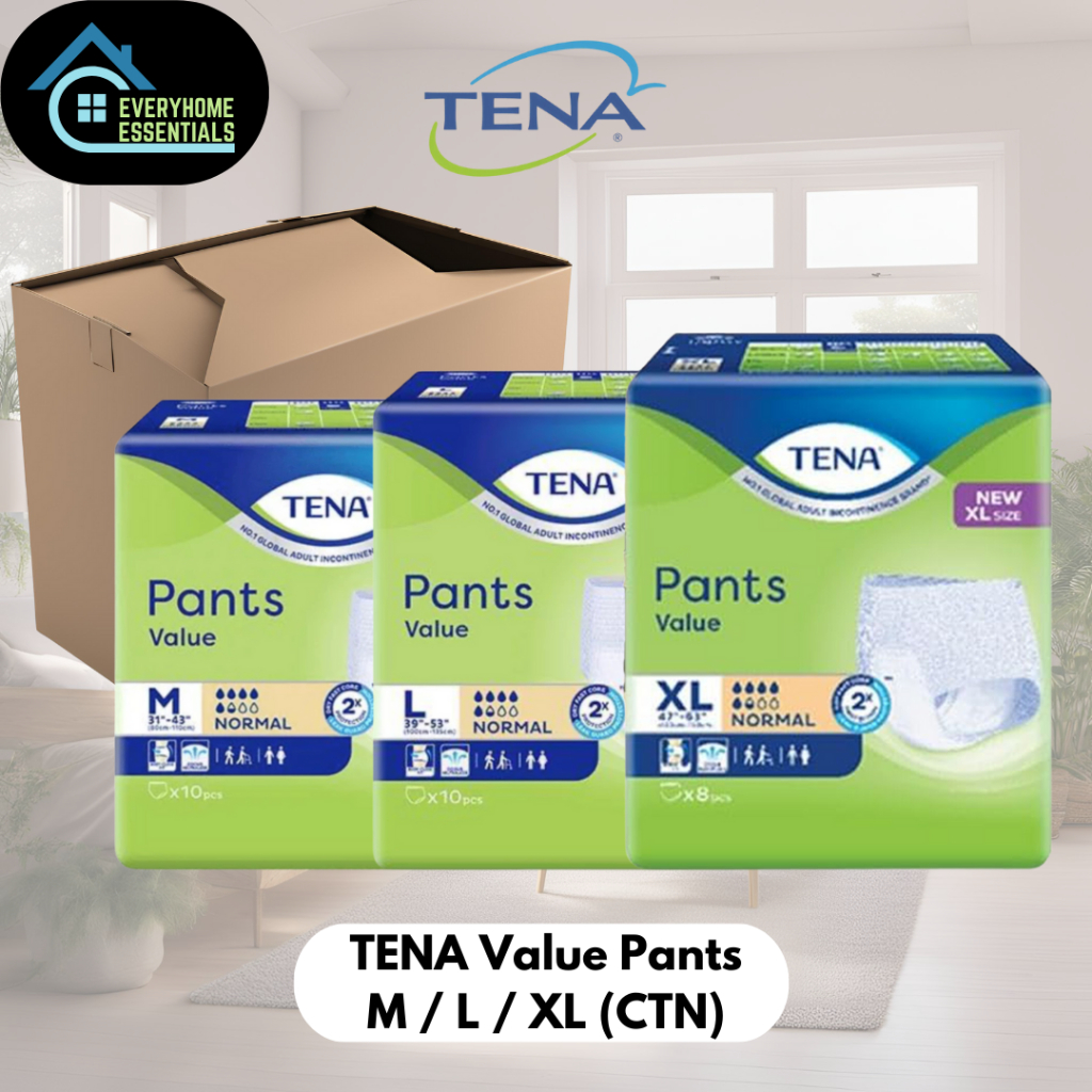 [Carton Sales] Tena Value Pants/Tape - All sizes available! | Shopee Singapore