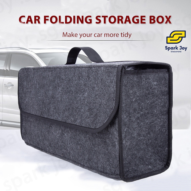 【SG】Travel Trunk Organiser Tidy Bag Storage Box Car Boot Organiser ...