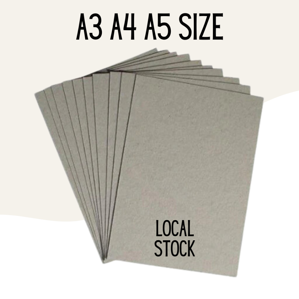A5 A4 A3 Grey Board Thick Cardboard thick sheet craft art chipboard ...