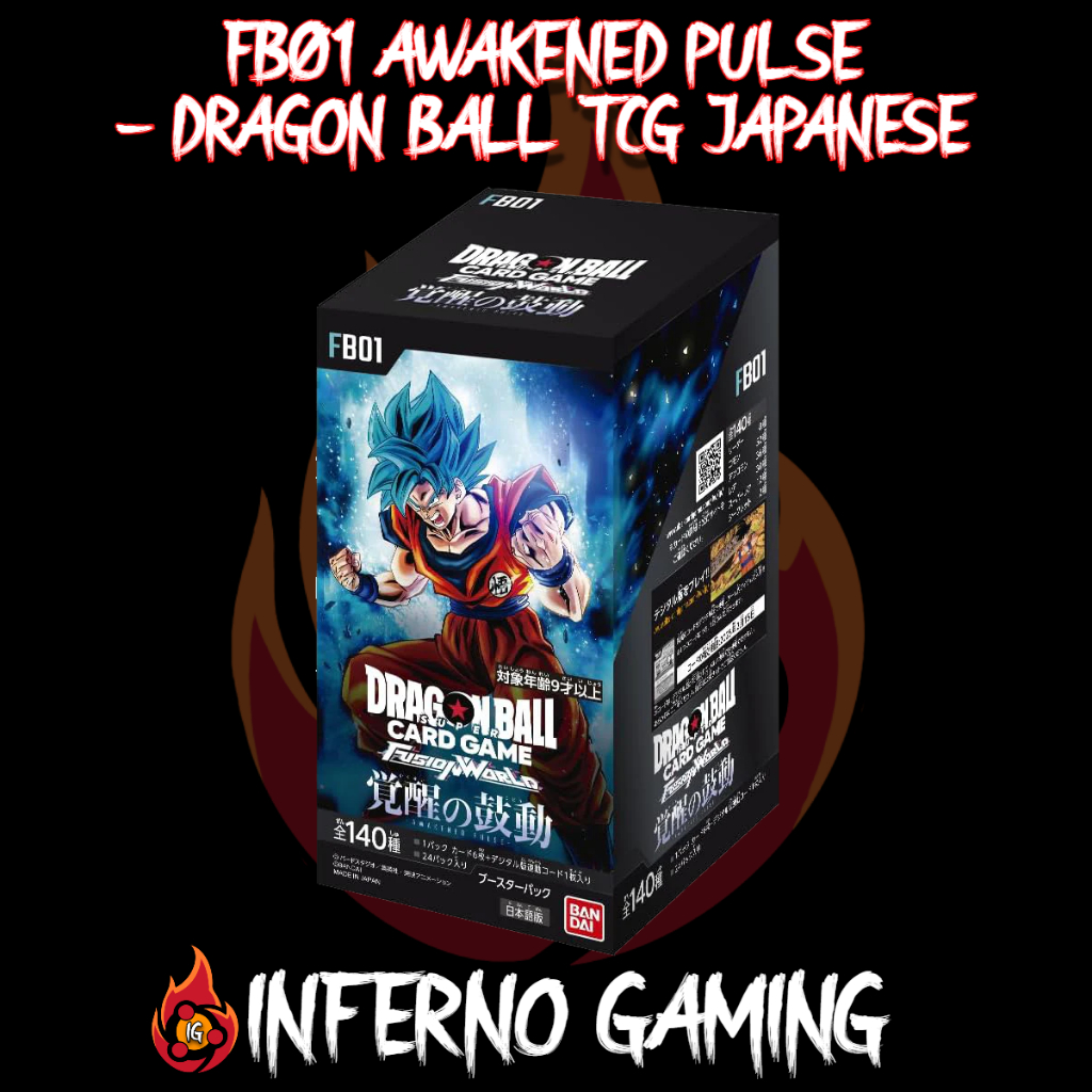 [FB-01] Awakened Pulse- Dragon Ball Fusion World TCG Japanese FB01 Booster Box | Shopee Singapore