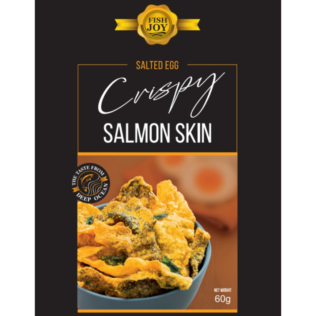 Fish Joy Salmon Salted Egg Fish Skin/Oyu Salted Egg Fish Skin | Shopee ...