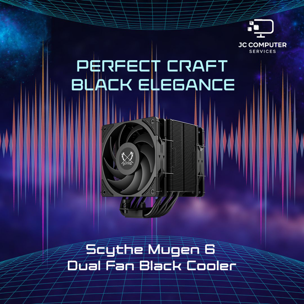 Scythe Mugen 6 Dual Fan Black CPU Air Cooler | Shopee Singapore