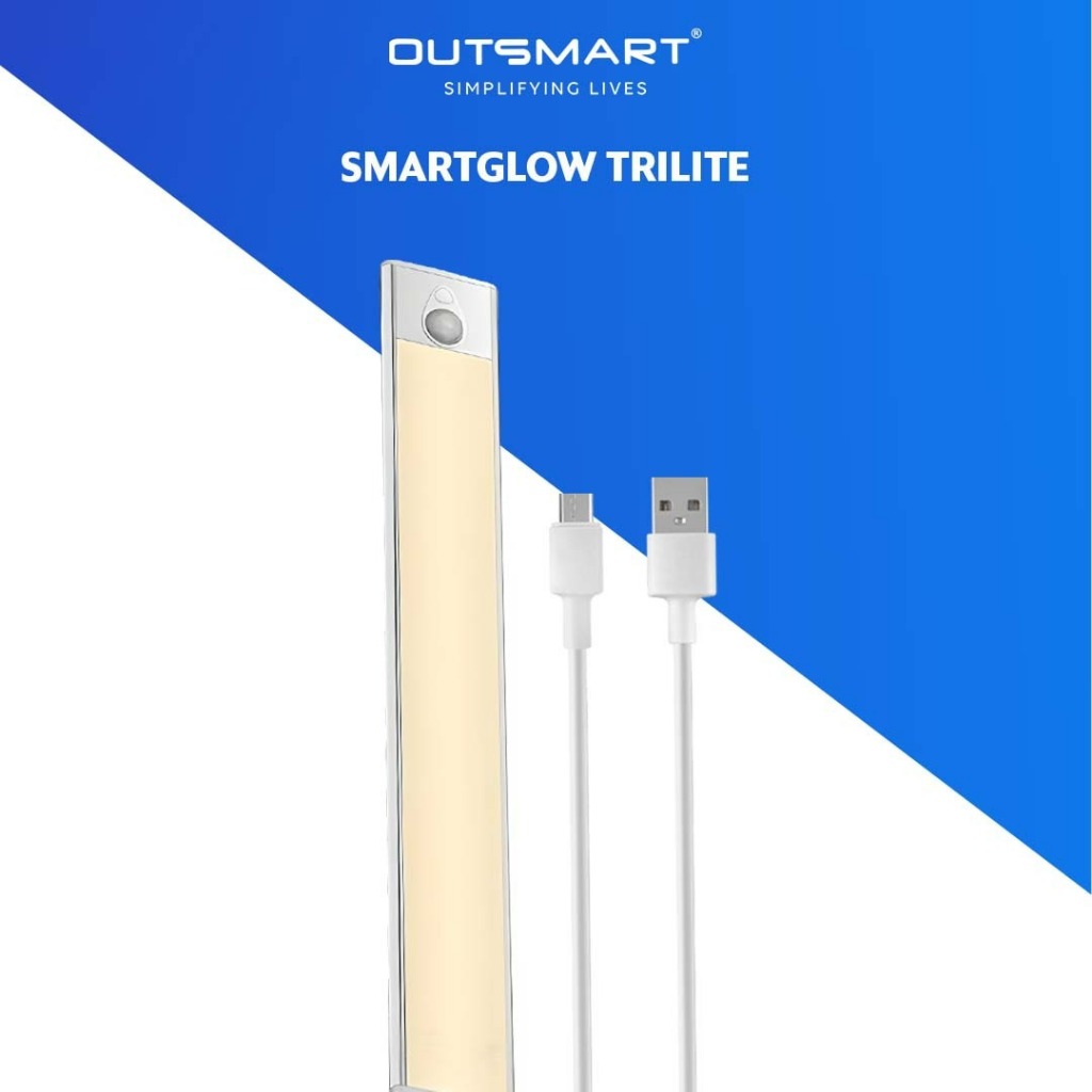 SmartGlow TriLite Motion Sensor Cabinet Walkway Wardrobe Light | Shopee Singapore