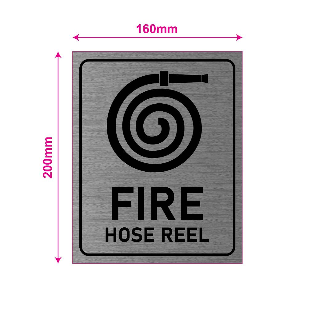 FIRE EXTINGUISHER SIGNAGE | SILVER HAIRLINE | EMERGENCY SIGN, WARNING ...