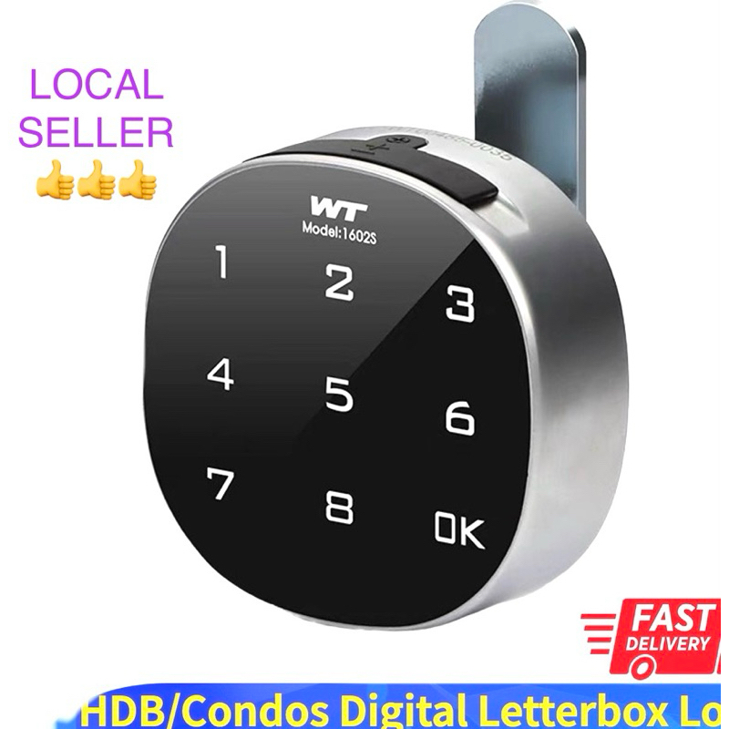 Latter box mail box digital lock 8 number | Shopee Singapore