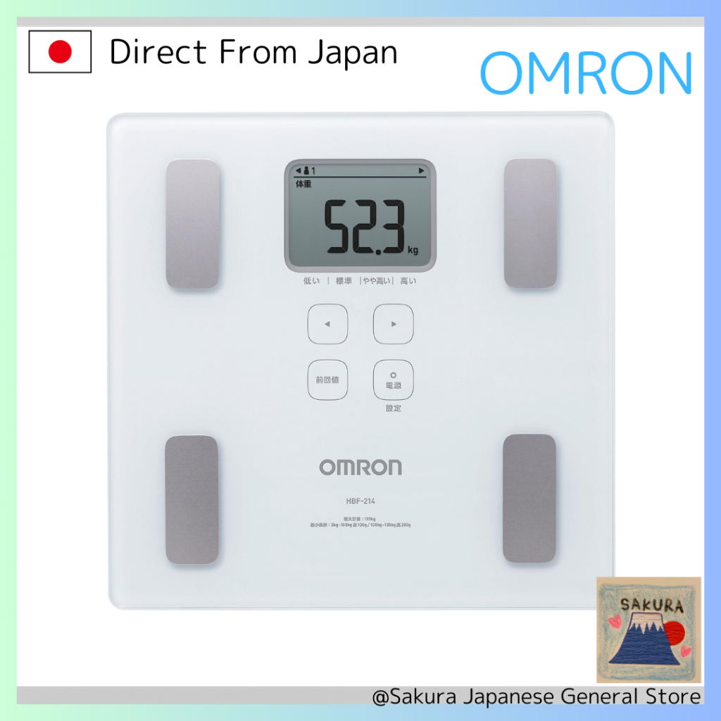 OMRON Weight/Body scale Composition Meter bathroom weighing Scale HBF ...