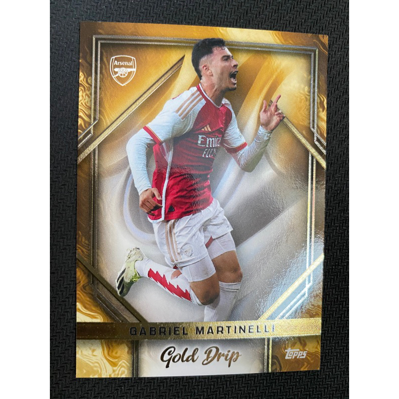 Topps Soccer Card 2024 Arsenal Team Set Gabriel Martinelli #50 Gold ...