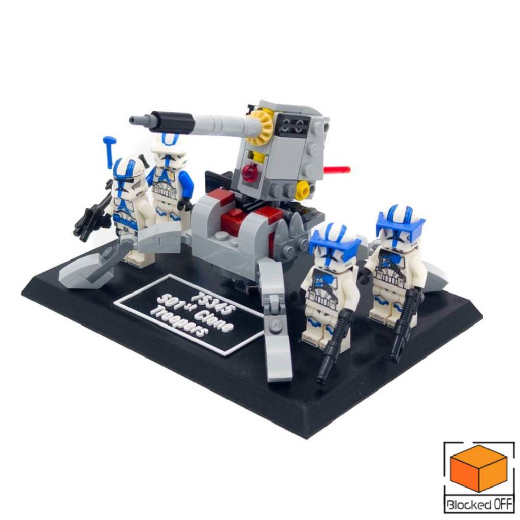 Display Stand for Lego Star Wars 501st Legion Clone Troopers Battle Set ...