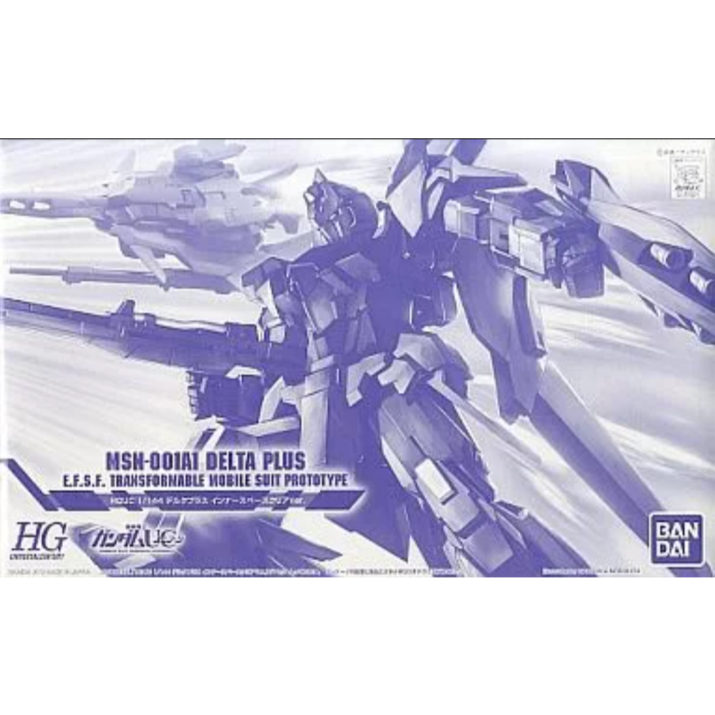 Bandai HG Gunpla MSN-001A1 Delta Plus Inner Space Clear (Pbandai)(Clear ...