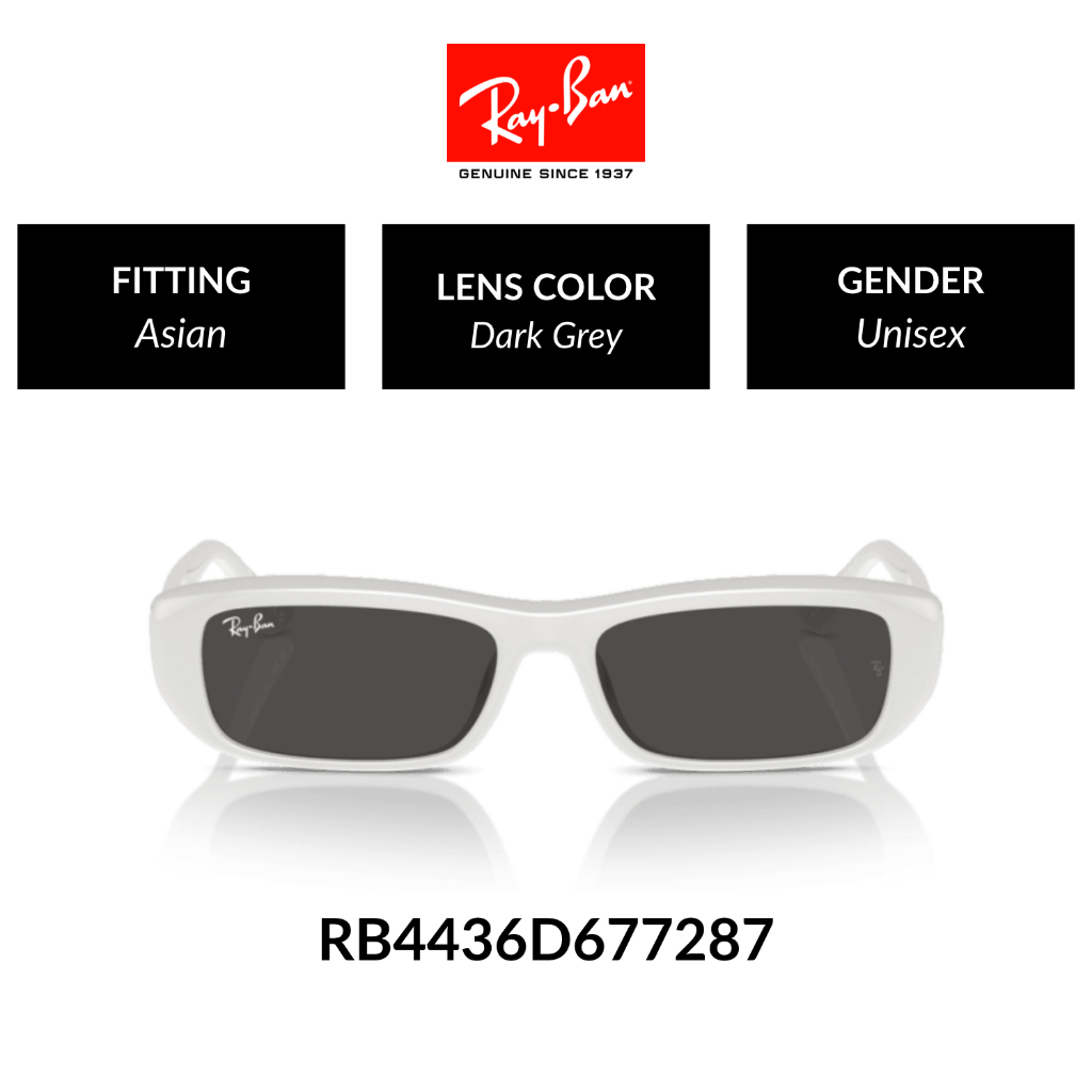 Ray-Ban DARK GREY RB4436D 677287 - Unisex | SUNGLASSES ASIAN | 55mm ...