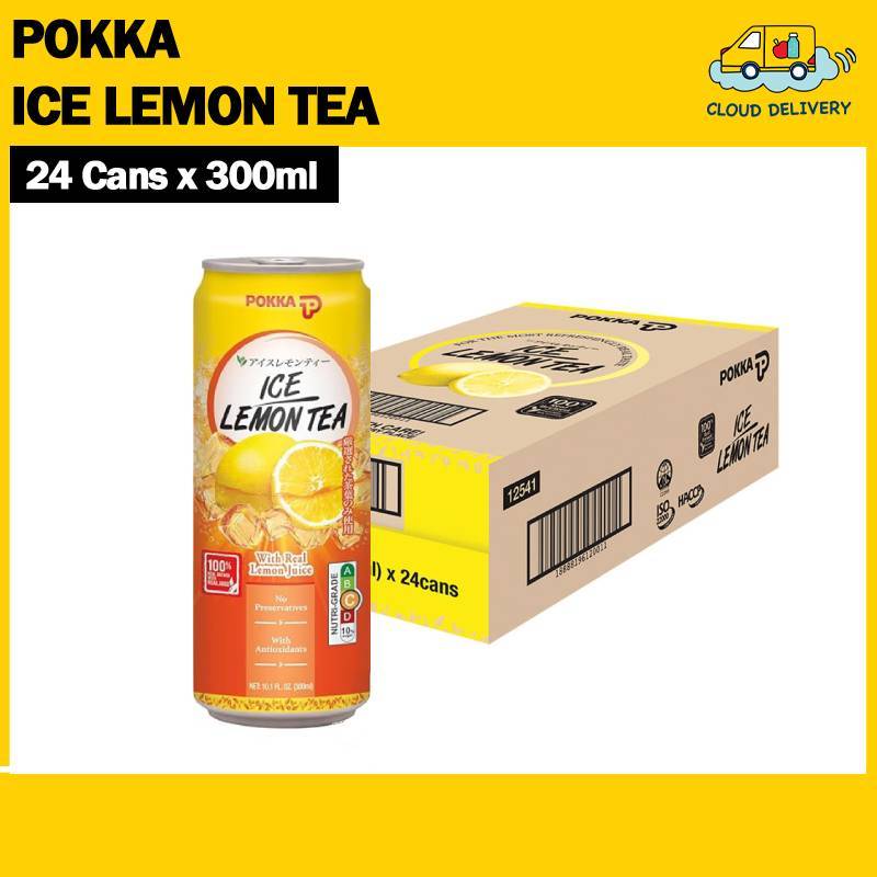 Pokka Ice Lemon Tea Can (24 x 300ml) | Shopee Singapore