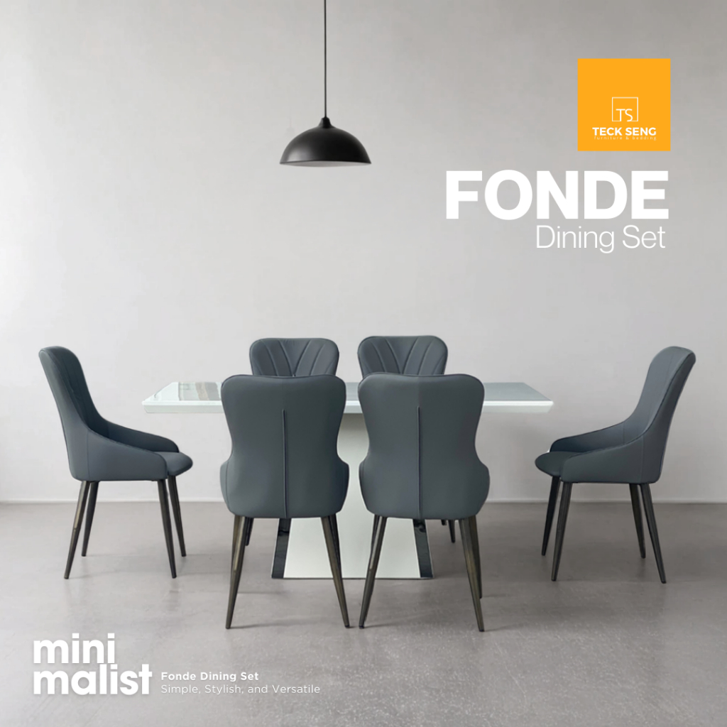 FONDE Dining Set Modern Minimalist FULL MARBLE Dining Set Designer ...