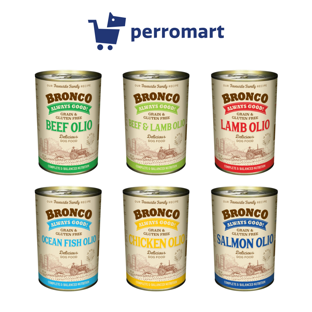 Bronco Olio 390g Grain-Free Wet Canned Dog Food (Beef / Beef & Lamb ...