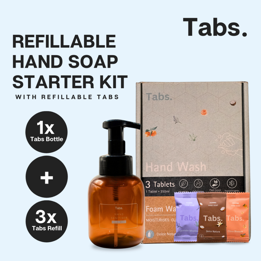 Tabs - Foaming Hand Soap Bottle Starter Kit | Shopee Singapore