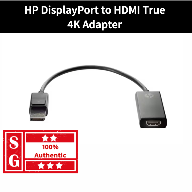 HP DisplayPort to HDMI True 4K Adapter DisplayPort to HDMI Cable HP Adapter DisplayPort to HDMI ...