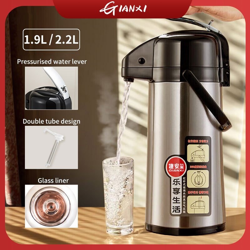 Air Pressing cold water bottle Thermos Warmer Pneumatic Hot Water ...