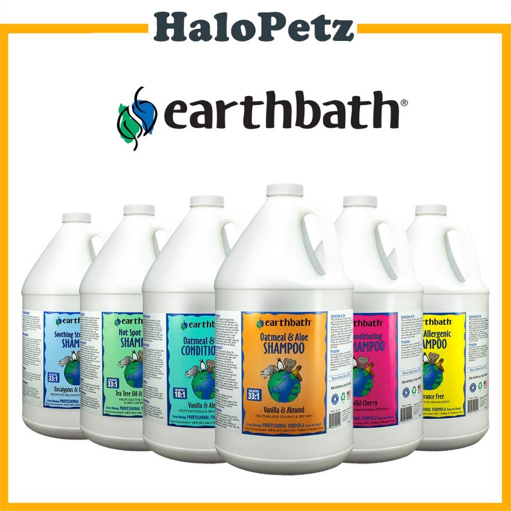 [1 Gallon] Earthbath Shampoo & Conditioner | Oatmeal | Cat | Puppy ...