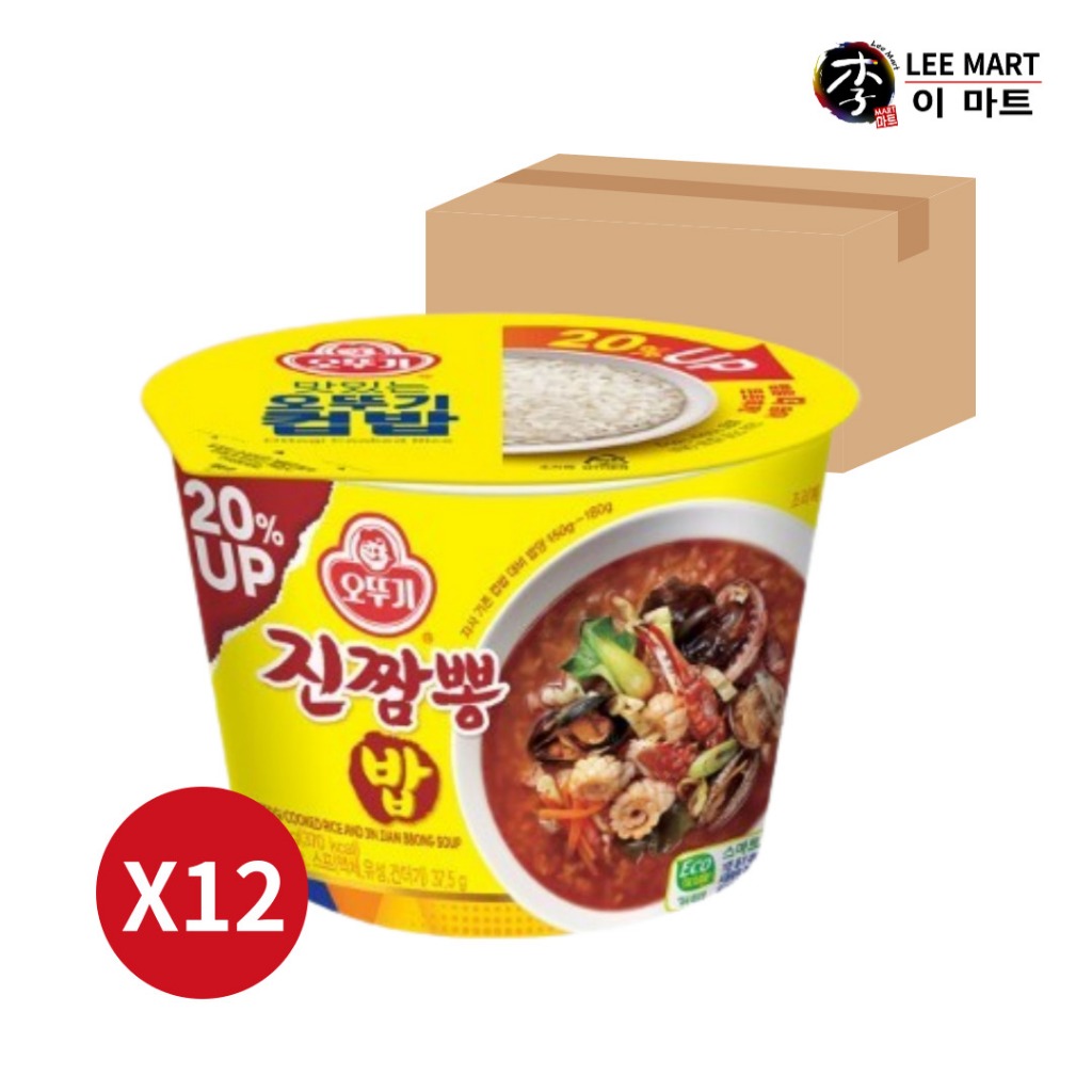[Promotion]OTG - Jin Champong Cup Rice 217g x 12(1box)/오뚜기 진짬뽕밥 컵217g x ...