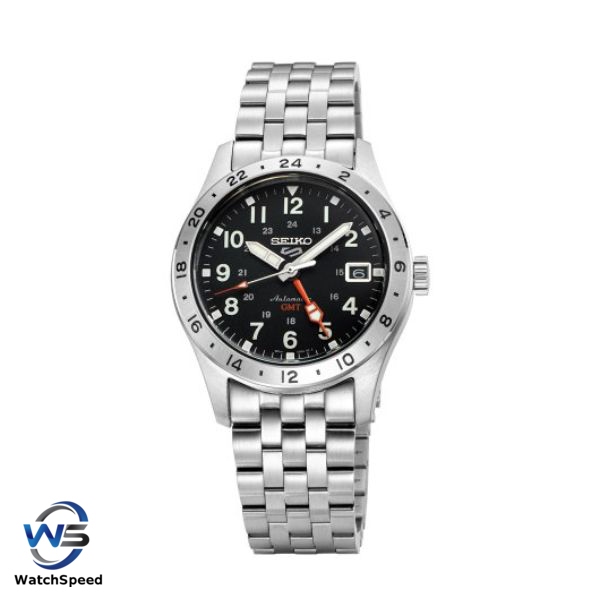 Seiko 5 SSK023 SSK023K SSK023K1 Black Dial Explorer Automatic GMT ...