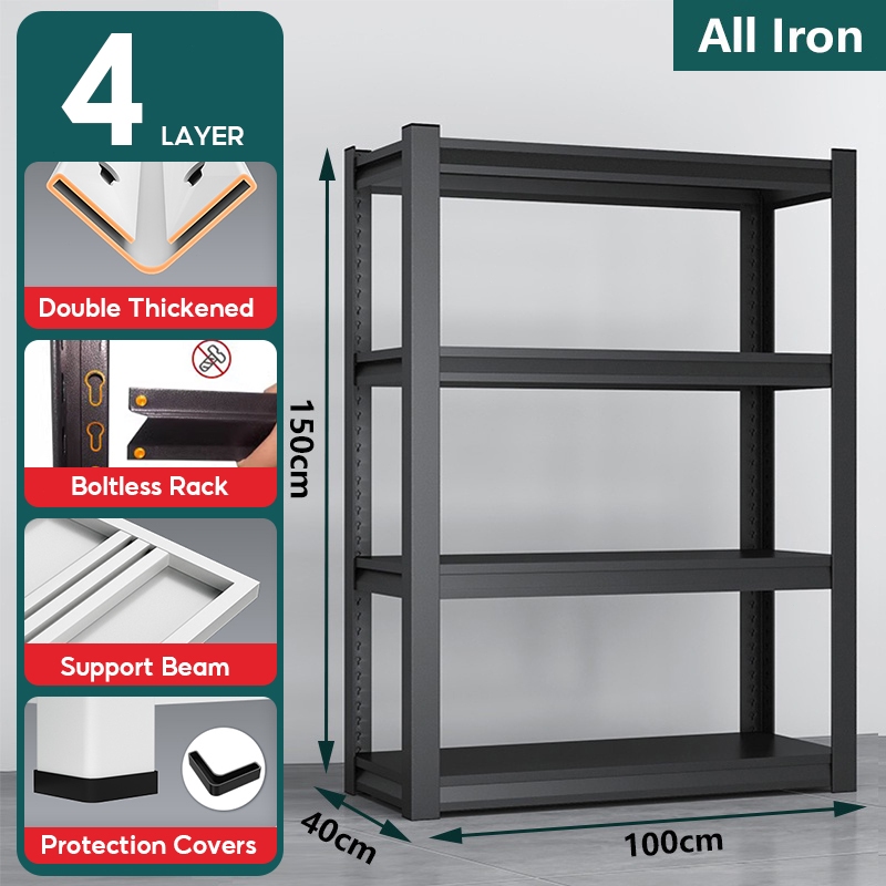 OSUM Boltless Rack Heavy Duty Metal Rack Storage Rack Adjustable High ...