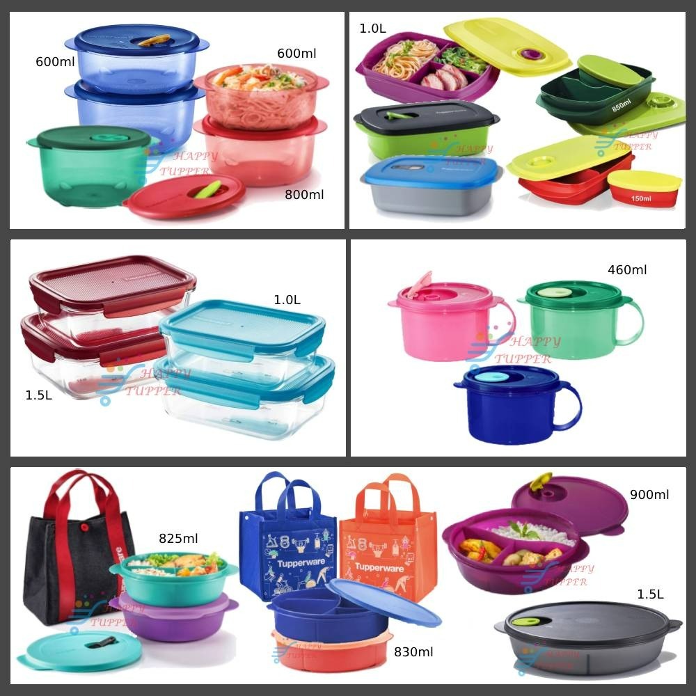 Tupperware Lunch Box (Microvable Lunch Box) - Crystalwave Bowl ...