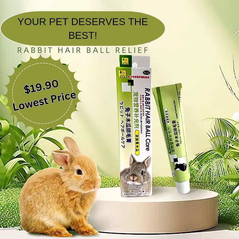 Sanko Rabbit Hairball Relief Supplement – Prevents Hairballs & Supports ...