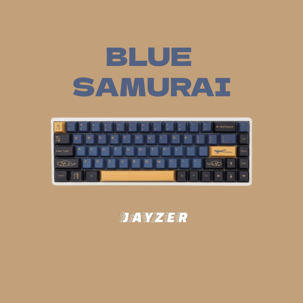 (SG READY STOCK) BLUE SAMURAI KEYCAPS 139 KEYS PBT | Shopee Singapore