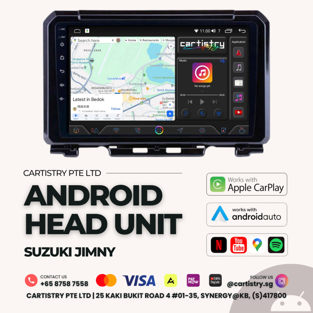 SUZUKI JIMNY 9" 2K ANDROID PLAYER CAR RADIO HEAD UNIT APPLE CARPLAY ...