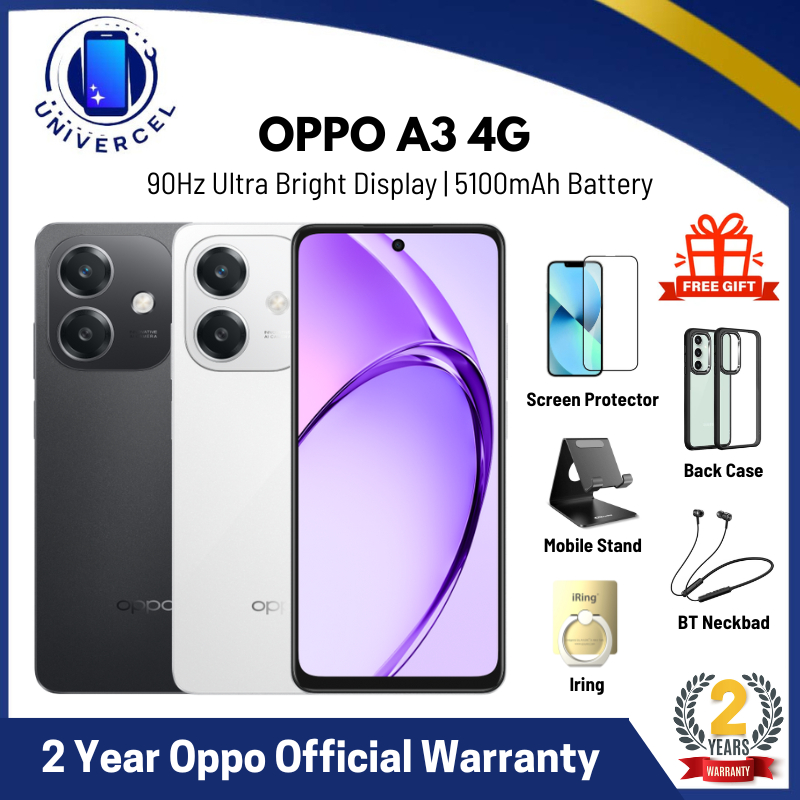 Oppo A3 4G (8/128GB) 2 Year Oppo Warranty | Free Gifts | 45W Fast ...