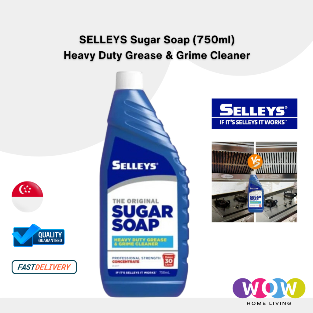 SELLEYS Sugar Soap 750ml Heavy Duty Grease & Grime Cleaner | Shopee ...