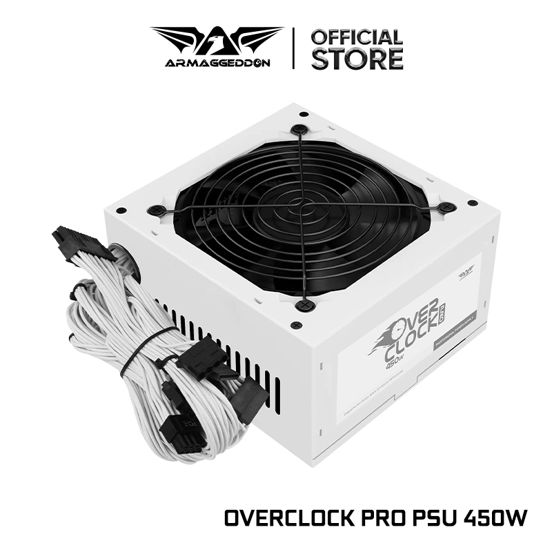 Armaggeddon Overclock Pro 450W Ordinary Power Supply l Black & White | Shopee Singapore