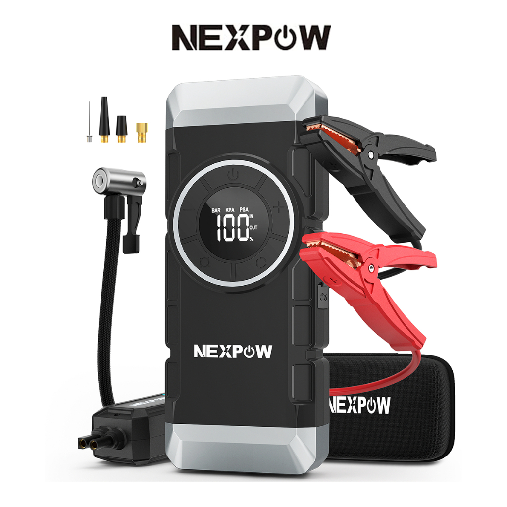 NEXPOW NP2 Car Jump Starter 3000A, 16000mAh Peak for Up to 8L Gas and ...
