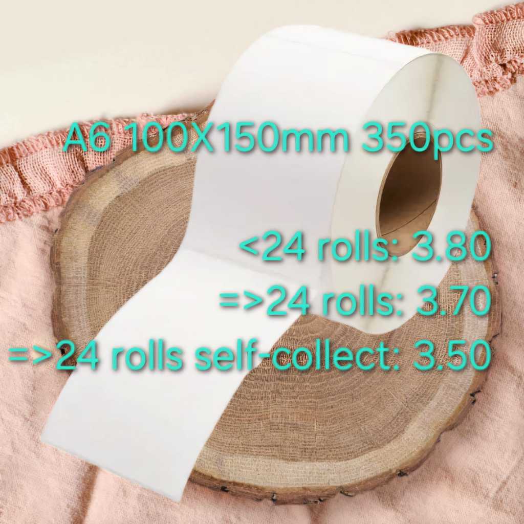 CHEAPEST A6 100x150mm 350pcs Thermal Airway Bill Label AWB Paper AWB ...