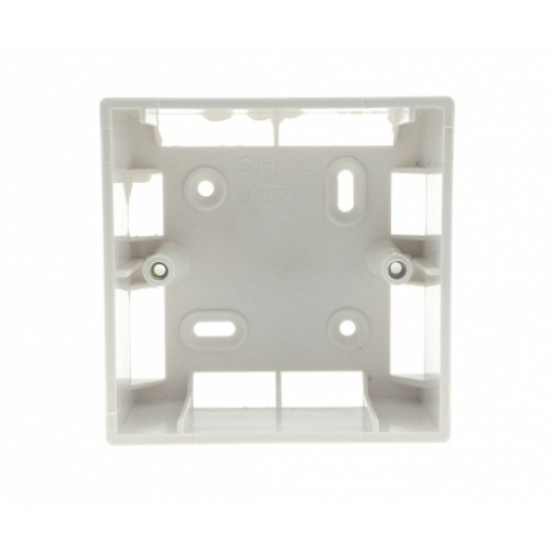 1 Gang 1G / 2 Gang 2G PVC Surface Mounting Box - White (Made In SG ...