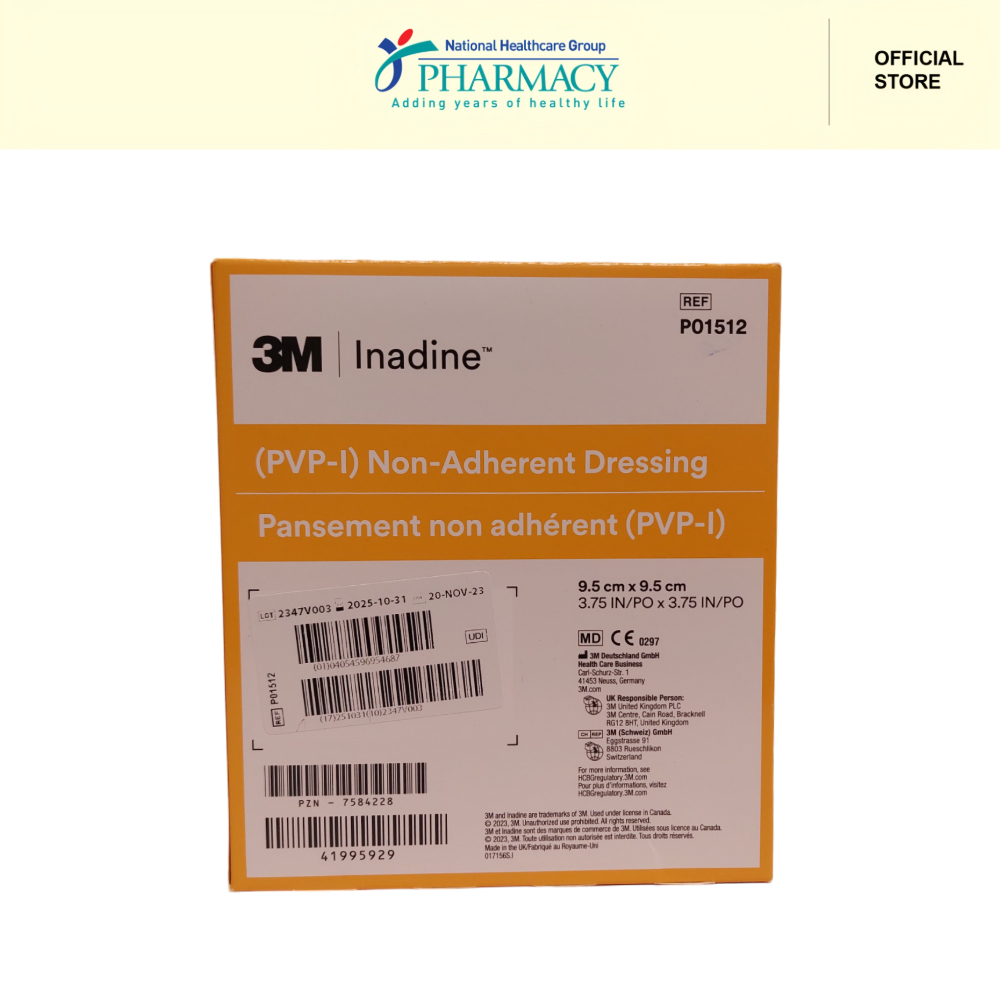 Inadine 9.5cm x 9.5cm (Non-Adherent dressing) [1 Piece] | Shopee Singapore