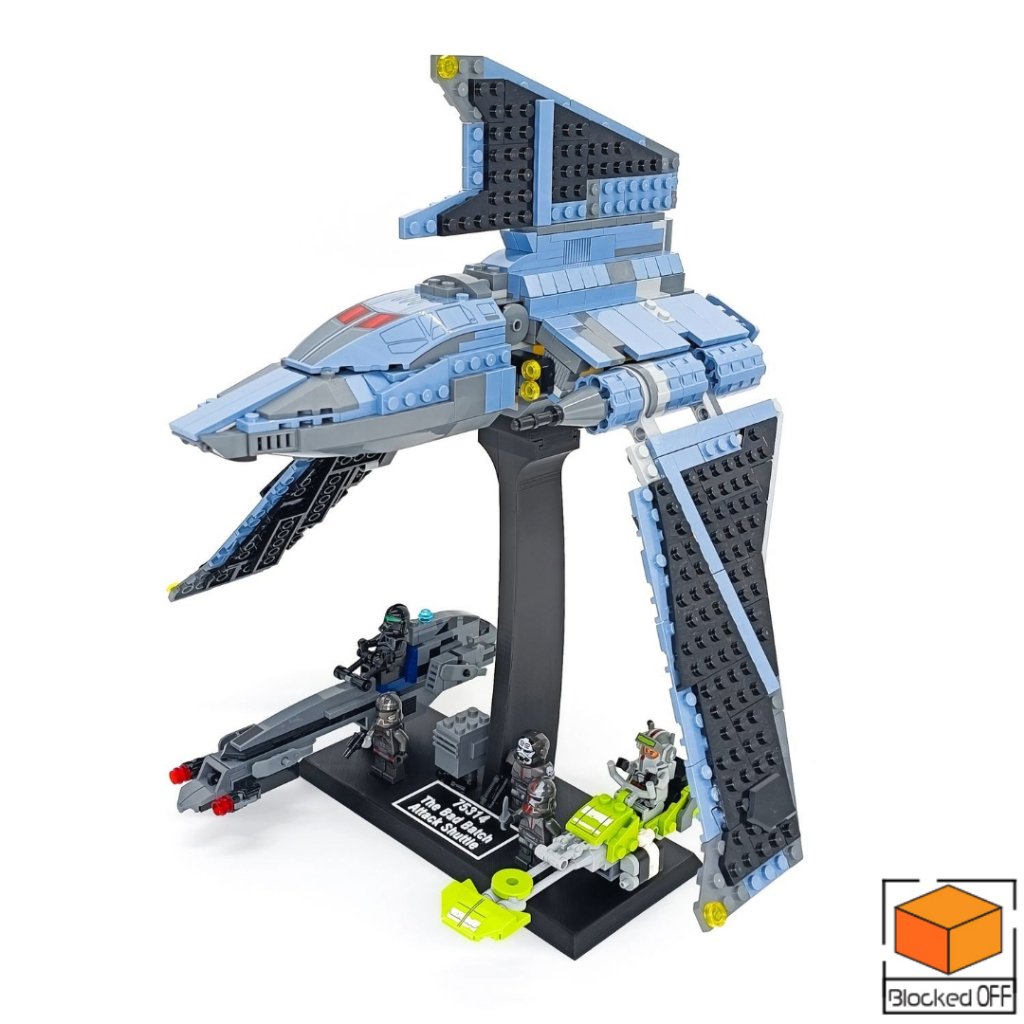 Display Stand for Lego Star Wars The Bad Batch Assault Shuttle (75314 ...