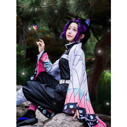 Demon Slayer: Kimetsu No Yaiba Kochou Shinobu cosplay Full set of ...