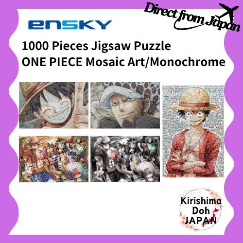 ENSKY One Piece 1000 Piece Jigsaw Puzzle 50 x 75 cm "Mosaic Art Luffy ...
