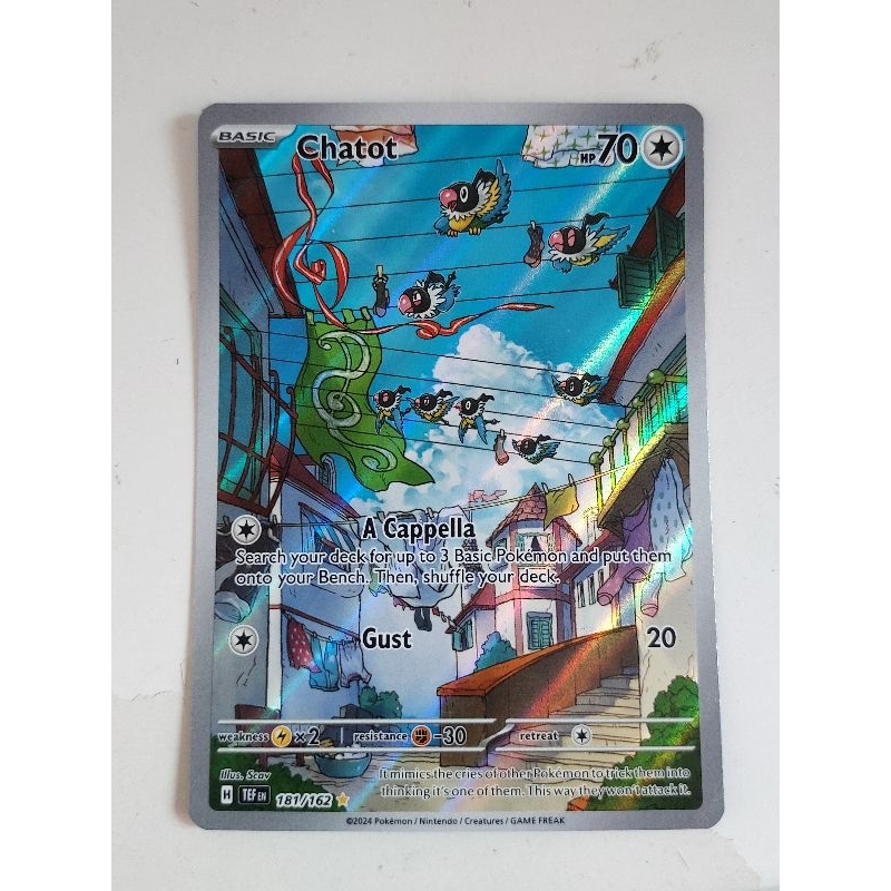 Pokemon chatot illustration rare temporal forces card | Shopee Singapore